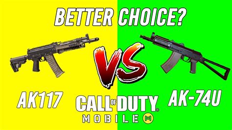 Ak117 Vs Ak 74u Call Of Duty Mobile Youtube