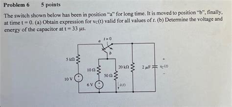problem 6 5 points the switch shown below has been in