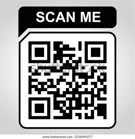 Qr Scan Me Vector Design Stock Vector Royalty Free 2236844277 Shutterstock