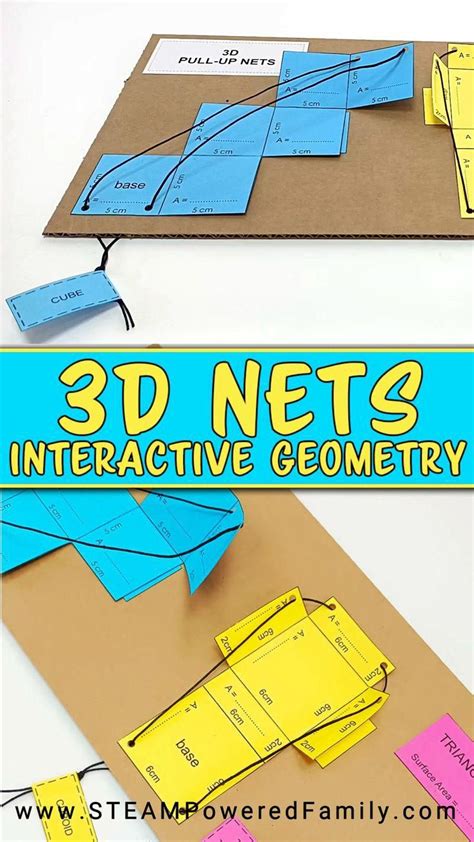 3d Nets Interactive Geometry Math Lesson And Stem Project Artofit