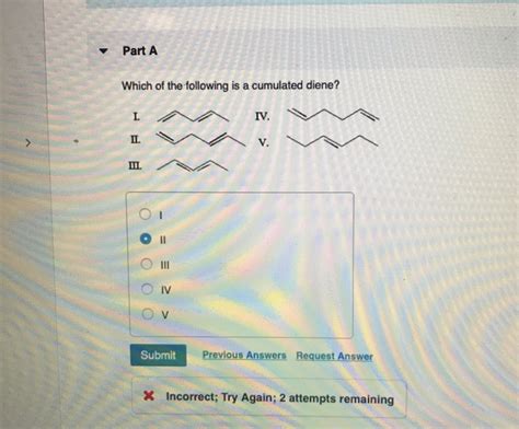 Solved Part A Which Of The Following Is A Cumulated Diene