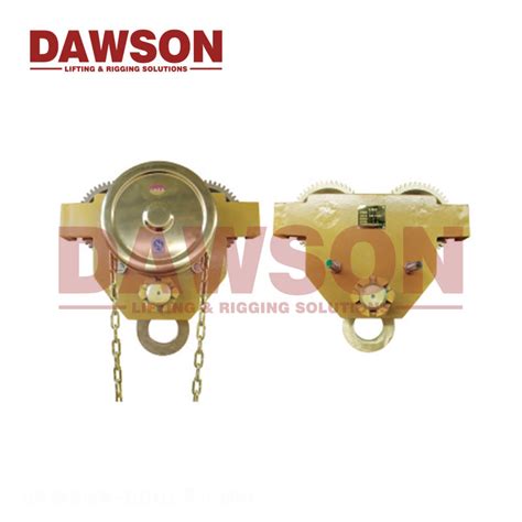 Dawson Explosion Proof Push And Geared Trolley Non Sparking Geared Trolley Blocks