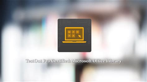 Testout Microsoft Office Library Bundle Youtube