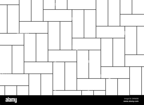 Basketweave Tile Mosaic Layout Sidewalk Texture Stone Or Ceramic