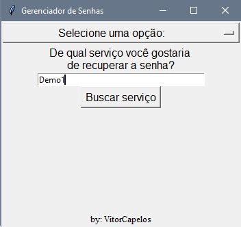 Github Vitorcapelos Gerenciador De Senhas Pequeno Projeto De Um Gerenciador De Senhas Em
