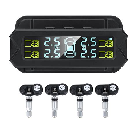 Stay Safe On The Road Wireless Solar Power Tpms Tire Pressure