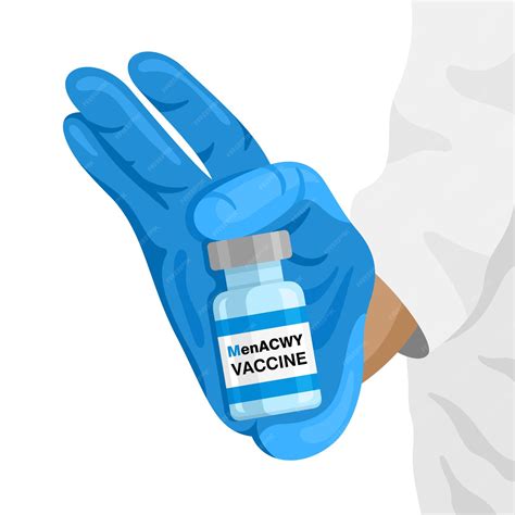 Premium Vector Men Acwy Meningococcal Acwy Vaccine Vector Illustration