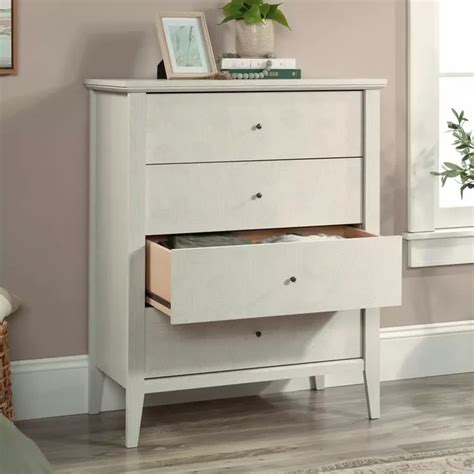 Sauder Larkin Ledge 4 Drawer Dresser Chest Glacier Oak Finish Furnish