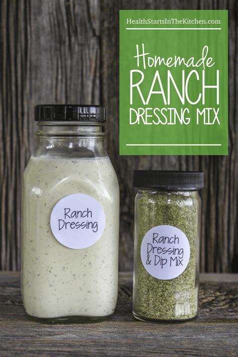 Homemade Ranch Dressing Mix Health Starts In The Kitchen