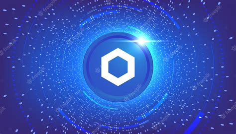 Premium Vector Link Coin Cryptocurrency Concept Banner Background