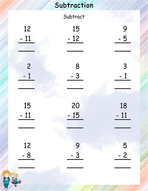 Subtraction Worksheets For Grade 1 Super Teacher Worksheets