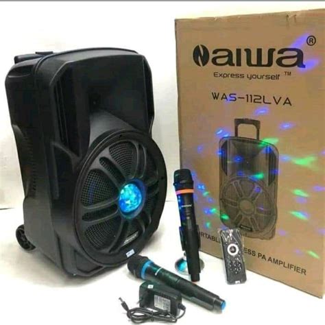 Jual Speaker Aktif Portable Bluetooth Inch Aiwa Was Lva Speker Shopee Indonesia