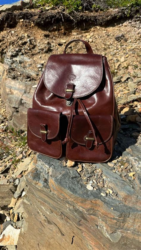 Whiskey Brown Classic Leather Backpack Scandicmama