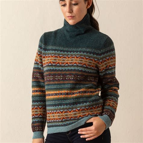 Eribe Kinross Fair Isle High Neck Sweater Prelude Timeless