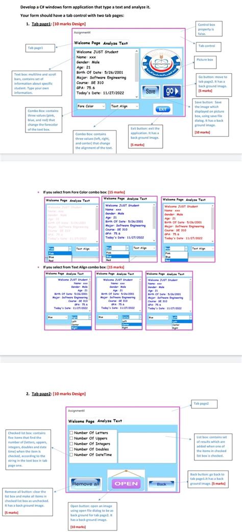 Solved Develop A C Windows Form Application That Type A