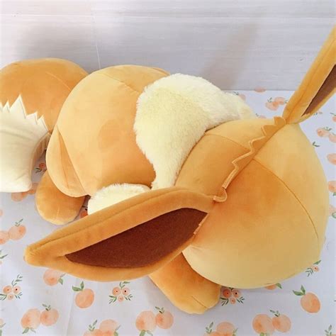 Pokemon Eevee Pillow Sleeping Stuffed Eevee Pokemon Plushie Pulse