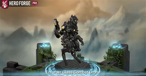 Enforcer Class Combat Drone Made With Hero Forge