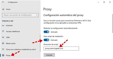 Cómo configurar el servidor proxy en Windows