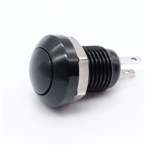 8mm Buttons Metal Power On Off Push Button Mini Switch Momentary Self Reset Doorbell Waterproof