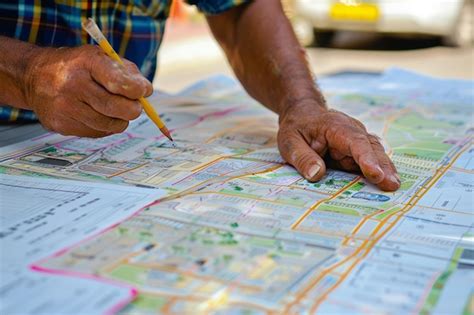 Conducting Surveys For Urban Development Planning Generative Ai Premium Ai Generated Image