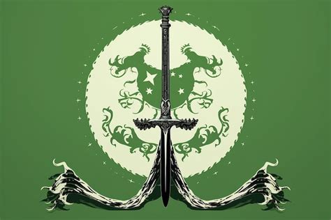 Premium Vector Knight Design Two Crossed Knight Of The Sword In The