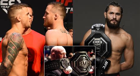 UFC Will The BMF Belt Remain After Dustin Pitier Vs Justin Gaethje A Look At The History