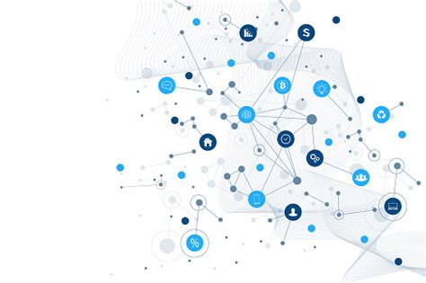 디자인 프레젠테이션을 위한 사물 인터넷 Iot 및 네트워킹 개념 세계 무역을위한 미래 네트워크 연결 배경 사물 인터넷 비즈니스