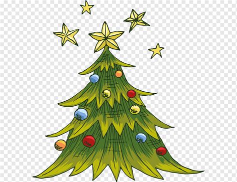 크리스마스 트리 스프 루 스 크리스마스 장식 새 해 나무 크리스마스 트리 잎 휴일 장식 Png Pngwing