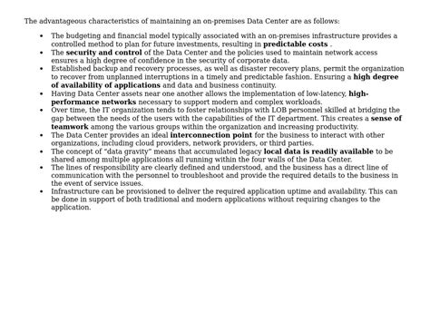 The Advantages Of An On Premises Infrastructure Choosing Between On