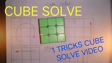 New Cube Solve Video 👿 2 Second Cube Solve 1 Tricks Cube Solve