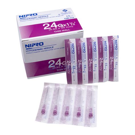 เข็มฉีดยา Nipro ทั้งหมด เบอร์ 18 ถึง 27 จำหน่ายเครื่องมือแพทย์