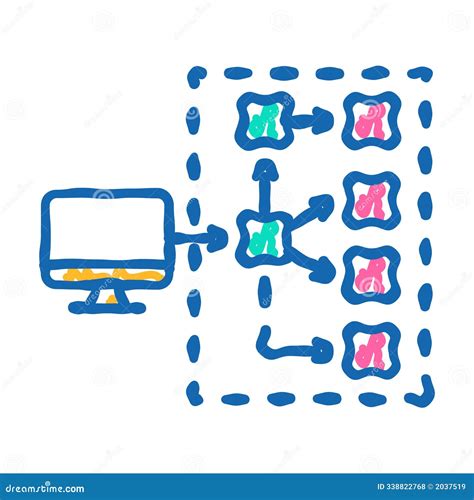 Serverless Architecture Outline Icon Simple Linear Element Illustration Isolated Line