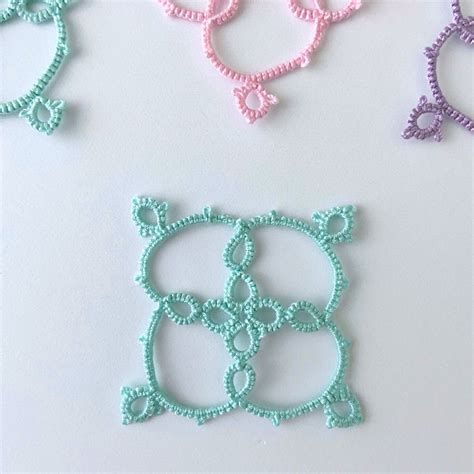 Easy And Simple Square Motif Tatting Pattern NeedlesnBeadsnSweetasCanbe