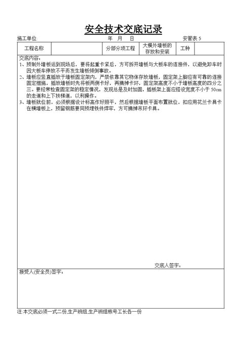 大模外墙板的存放和安装doc工程项目管理资料土木在线