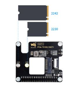 Waveshare PCIe To M Adapter For Raspberry Pi Supports NVMe Protocol M Solid State Drive