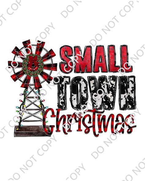 Small Town Christmas Dtf Print Tonirenee And Co