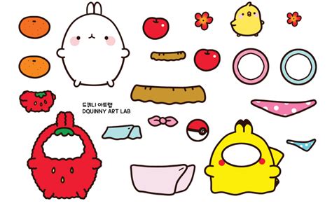 종이인형 무료도안｜몰랑이 종이인형 네이버 블로그