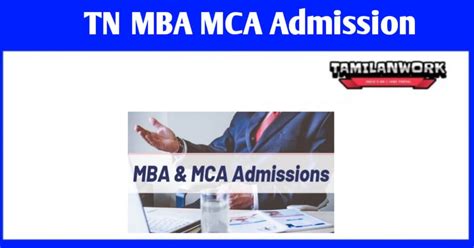 Tn Mba Mca Admission 2023 Tn Online Application Form 2023