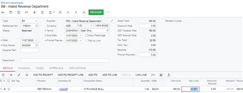 Correct Way To Programmatically Add Records To Bill And Adjustment To