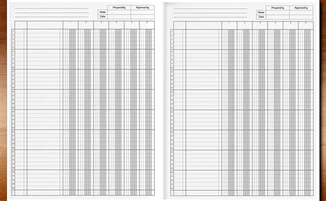6 Column Ledger Book Six Column Accounting Ledger Log Book