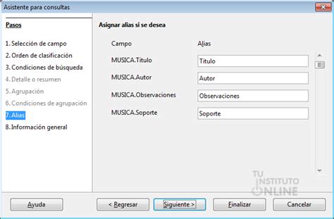Base De Datos Libreoffice Base Nivel Básico Tu Instituto Online