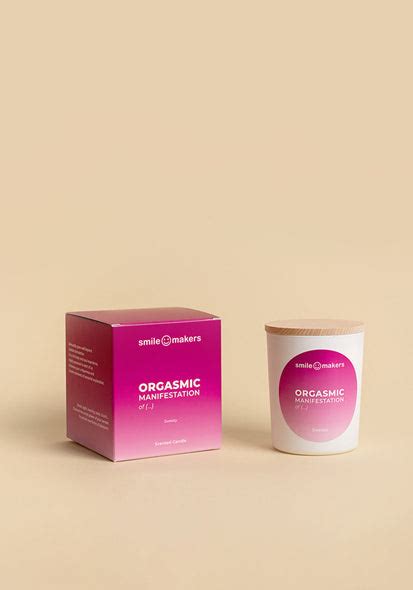 Sweaty Orgasmic Manifestation Sandalwood Scented Sex Candle Smile