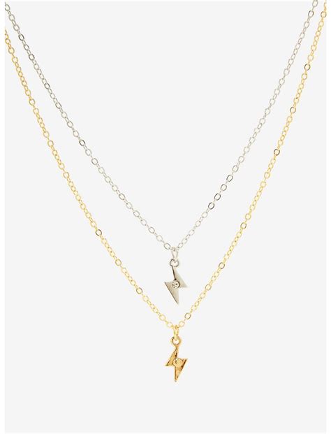Harry Potter Lightning Bolt Best Friend Necklace Set Hot Topic