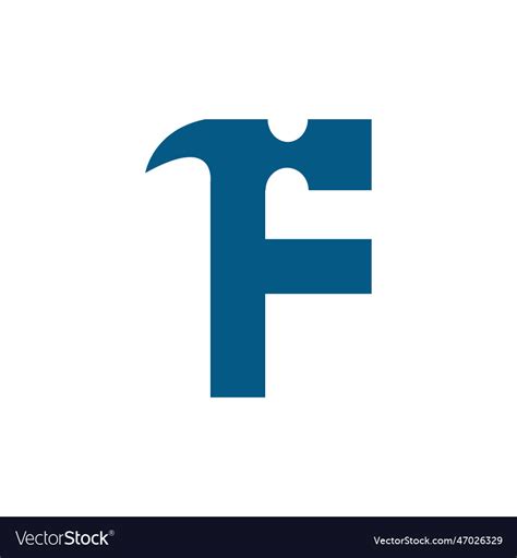 Letter F Fitness Gym Logo Design Royalty Free Vector Image