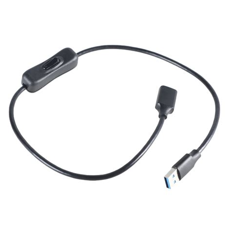 Zpaqi Usb 3 0 Extender Cable With Power Switching Control Button Support 5gbps Data