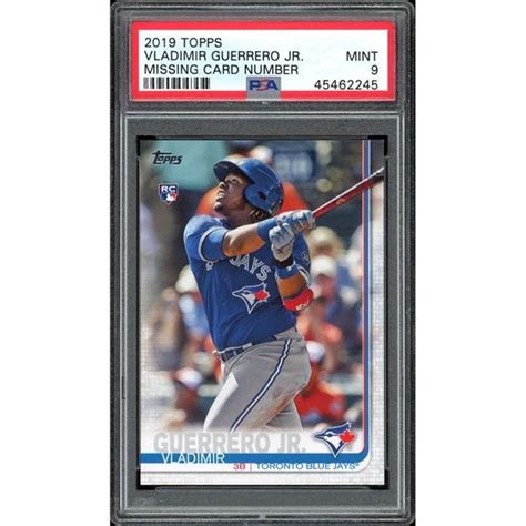 2019 Topps Vladimir Guerrero Jr Rc Psa 9 Mint