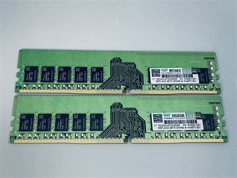 Hpe 純正品 Skhynix Pc4 3200aa Ed2 13 Ddr4 Ecc Unbuffered 16gbx2枚組計32gb