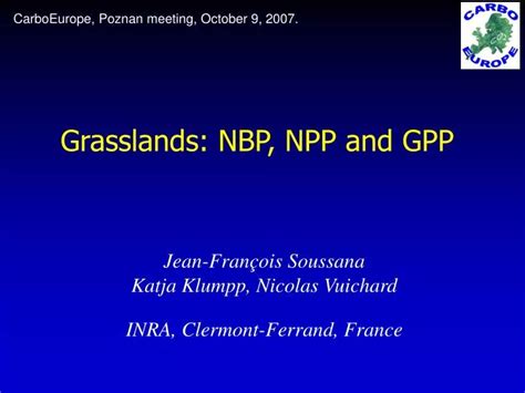 Ppt Grasslands Nbp Npp And Gpp Powerpoint Presentation Free