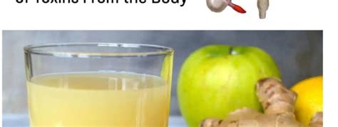 Colon Detox Juice Apples Ginger And Lemon To Flush Out Toxins
