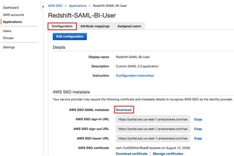 Federated Authentication To Amazon Redshift Using Aws Single Sign On Aws Big Data Blog